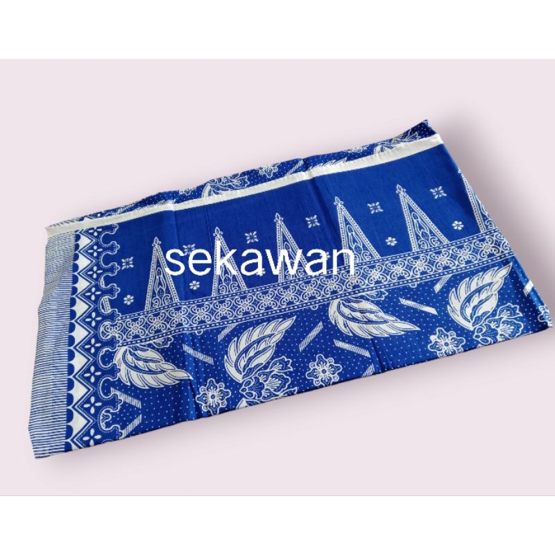 Jual BAHAN BATIK BADUY MOTIF TAPAK KEBO BIRU PUTIH / HARIANG PUTIH BIRU ...