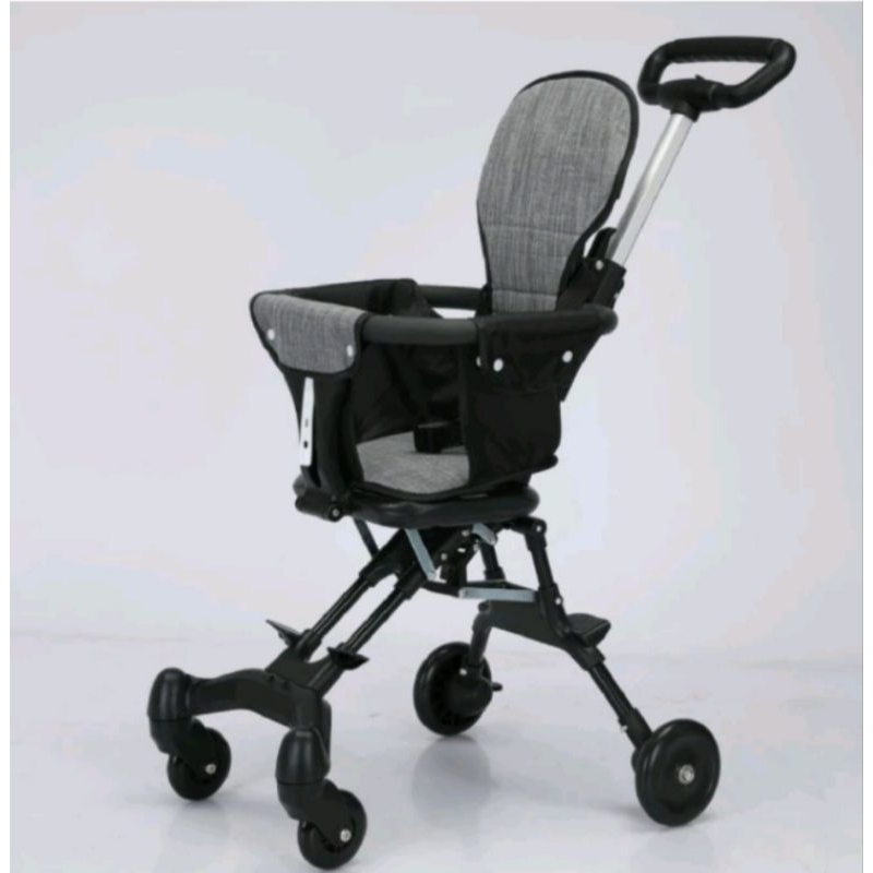 Jual Stroller Anak viral bisa di lipat hitam alas abu | Shopee Indonesia
