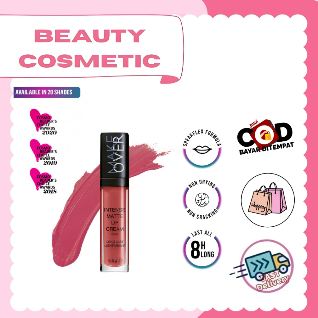 Jual Make Over Intense Matte Lip Cream 6,5 g | Shopee Indonesia