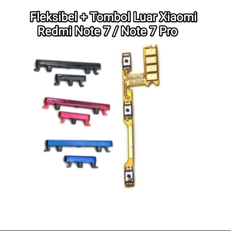 Jual Fleksibel + Tombol Luar On Off + Vol XIAOMI REDMI NOTE 7 / Note 7 Pro Fullset | Shopee ...