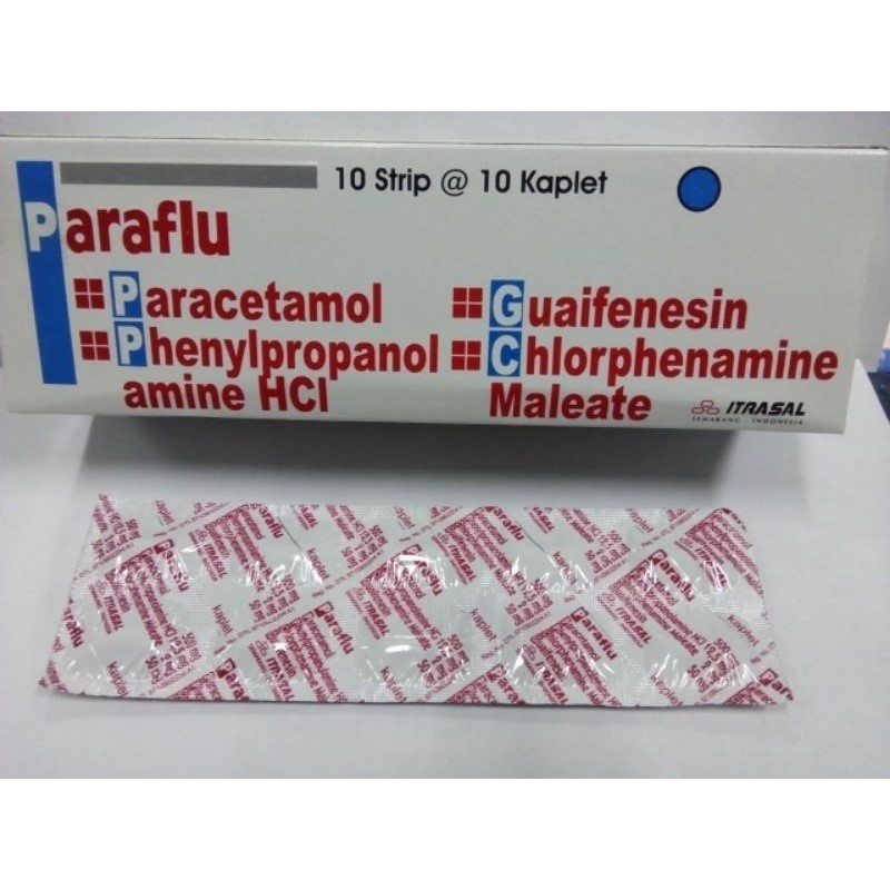 Jual PARAFLU 10 TABLET OBAT BATUK FLU PILEK DEMAM | Shopee Indonesia