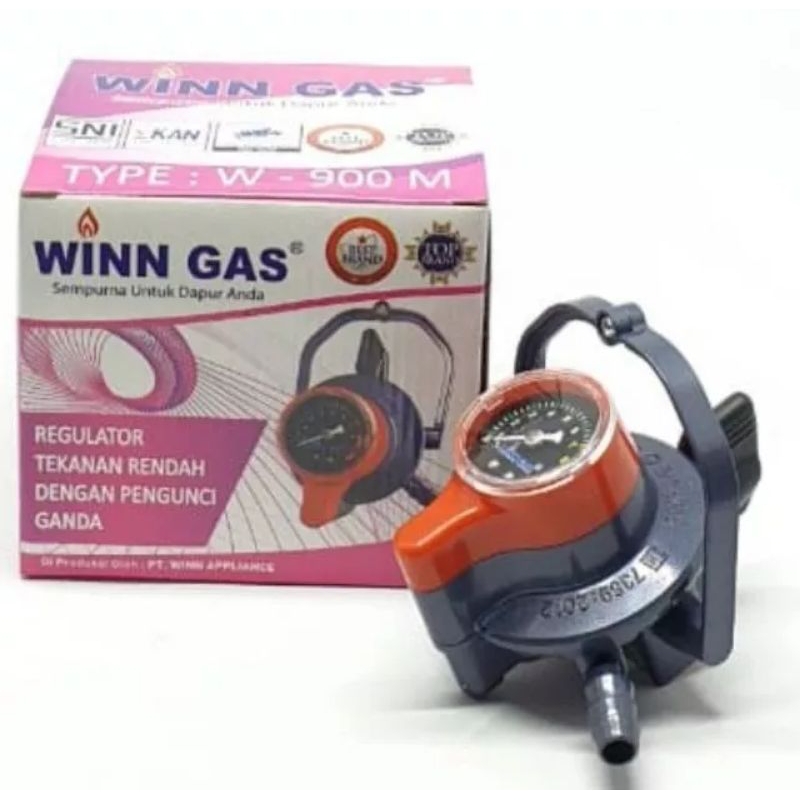 Jual Regulator Gas Anti Bocor Winn Gas 900 Meter Dobel Lock ORIGINAL ...