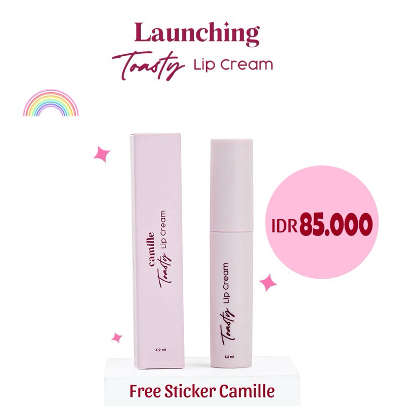 Jual Free Sticker ️Toasty Lip Cream Camille Beauty Anti Crack ...
