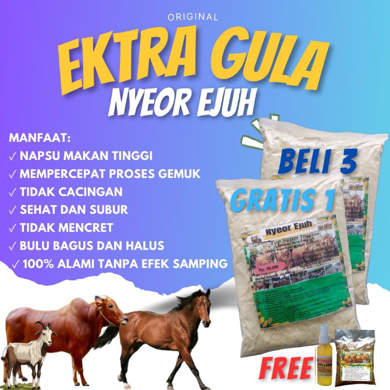 Jual JAMU SAPI ALAMI NYEOR EJUH EXTRA GULA PENGGEMUK SAPI JAMU NYEOR ...