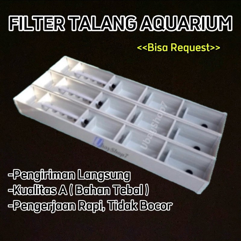 Jual [ TERMURAH ] FILTER TALANG AQUARIUM DOUBLE SEKAT 40-120CM | Shopee ...