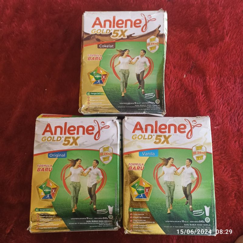 Jual TANPA BOX Anlene Gold 5X Susu Bubuk Hi-Calcium 600gr Coklat ...