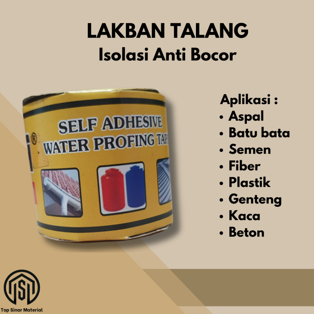 Jual Anti Bocor Seng Genteng Panjang 1 Meter Lakban Aspal Superband ...