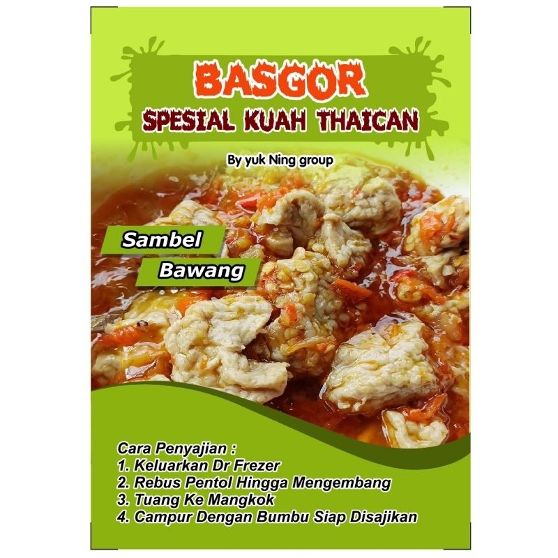 Jual Basgor bakso goreng spesial kuah taichan yuk Ning grub / bakso ...