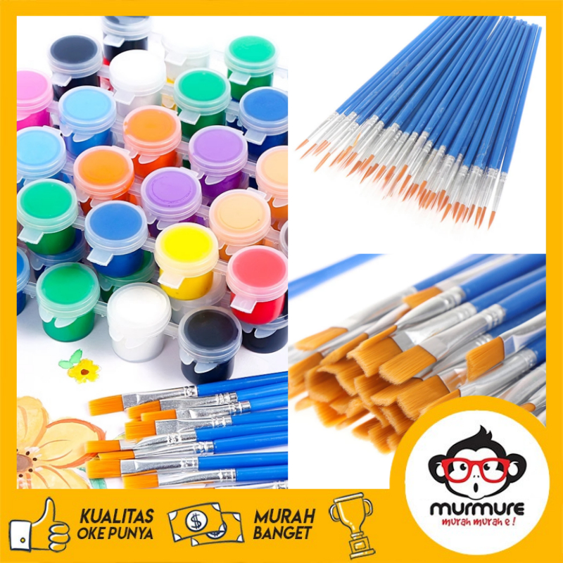 Jual MURMURE I CAT AKRILIK SET ISI 6 KANVAS LUKIS CANVAS PAINT ACRYLIC ...