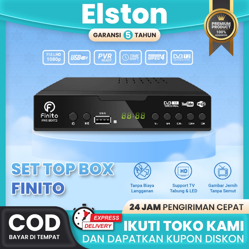 Jual Set Top Box Antena Digital Garansi Resmi SNI Siaran Gratis Cocok ...