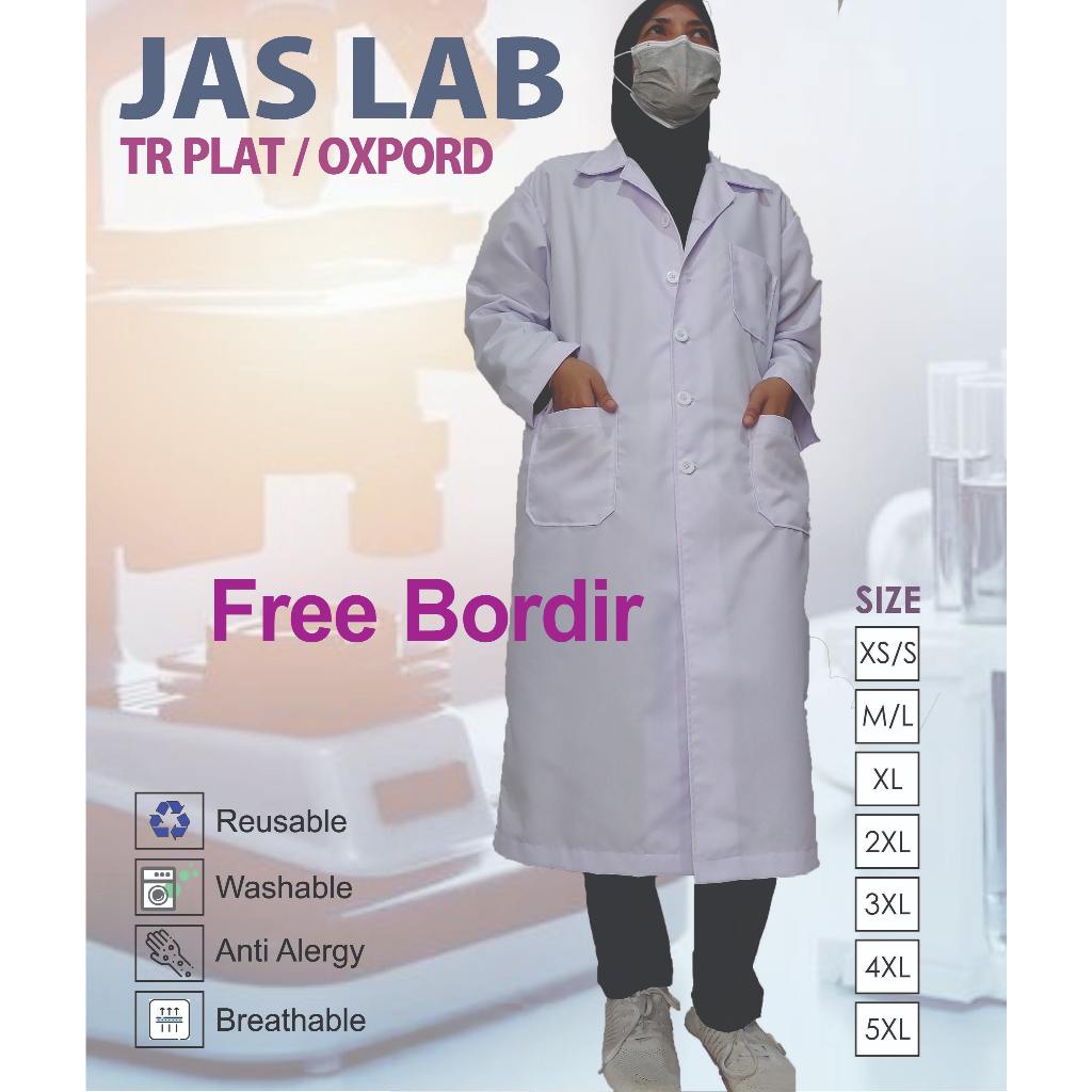 Jual JAS LAB/JAS LABORATORIUM/JAS PRAKTIKUM TANGAN PANJANG | Shopee ...