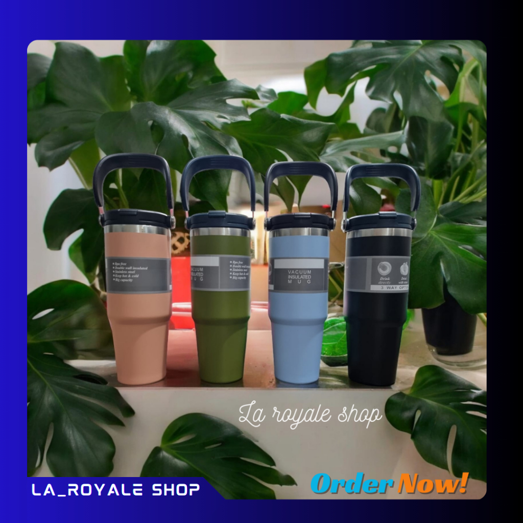 Jual Tumbler Handle Botol 900 ML Botol Minum Stainless Steel Premium ...