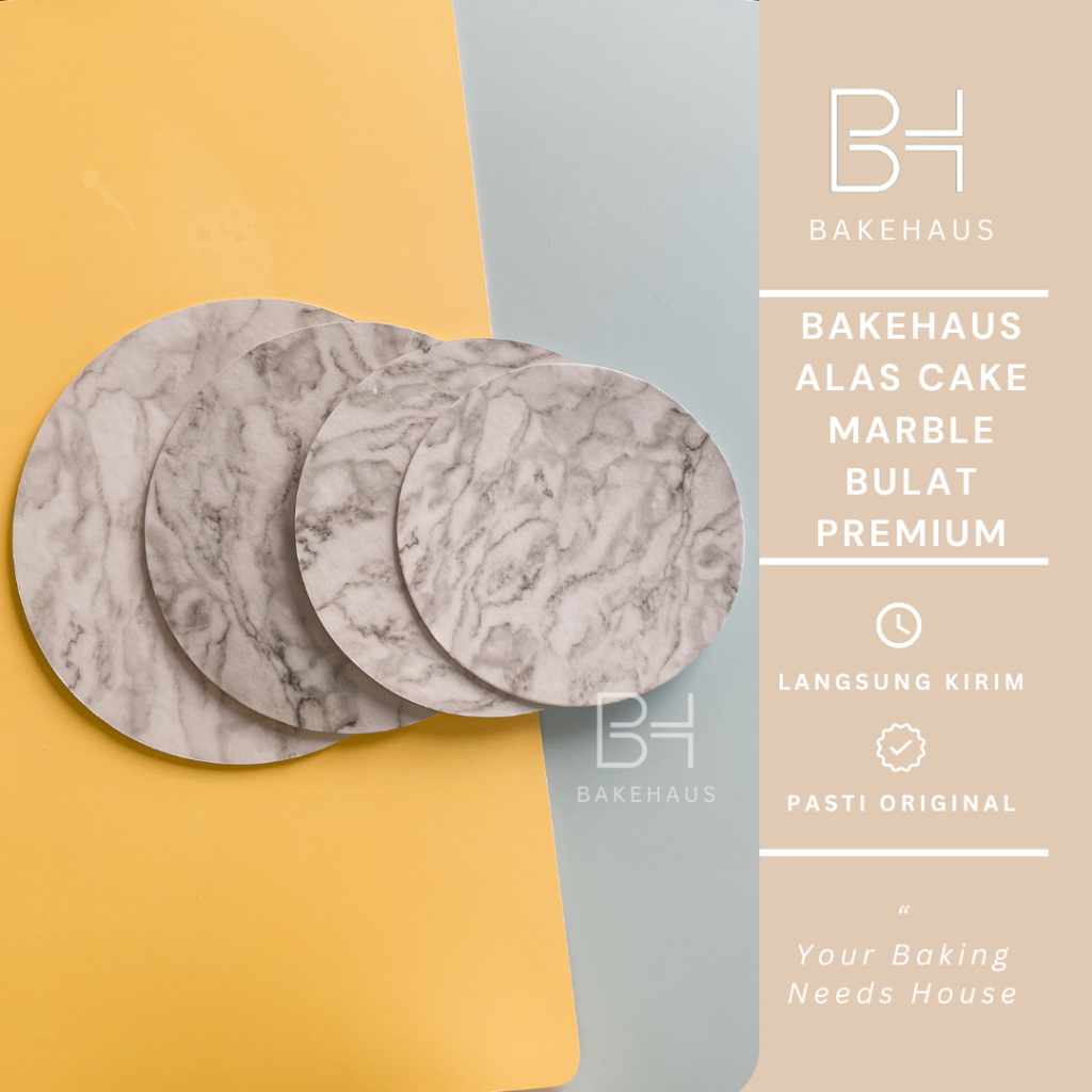 Jual ALAS CAKE KUE BULAT TATAKAN MARBLE PREMIUM BAKEHAUS | Shopee Indonesia