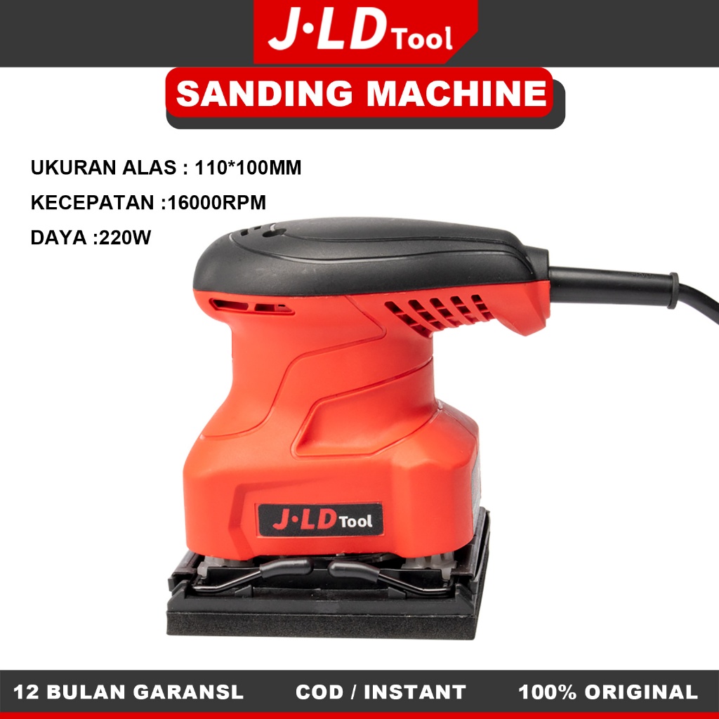 Jual JLD Mesin Amplas Kayu 220W/Tembok Electric Finishing Sander J4510 ...