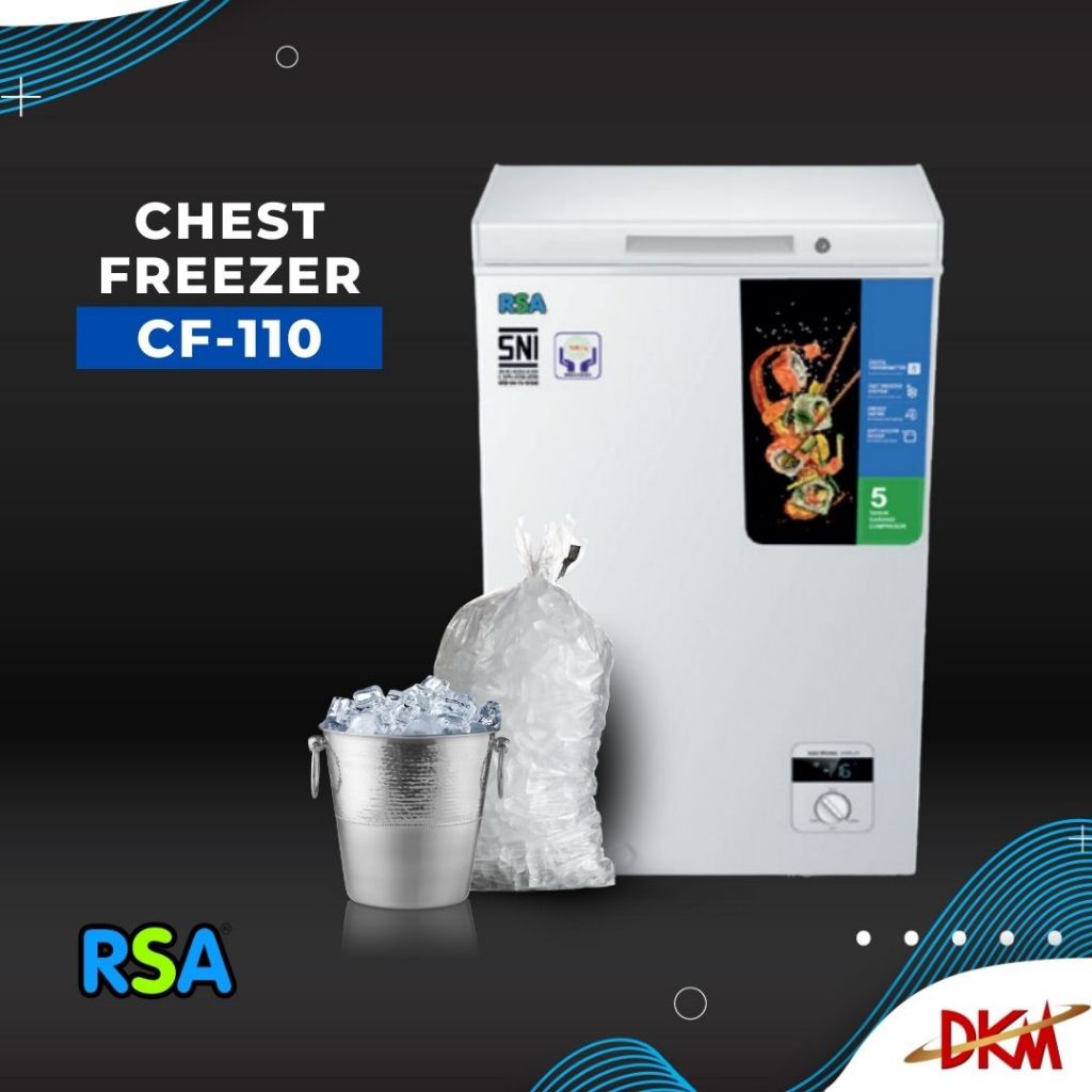 Jual Freezer Box RSA CF-110/Chest Freezer 100Liter CF 110/Freezer Box ...