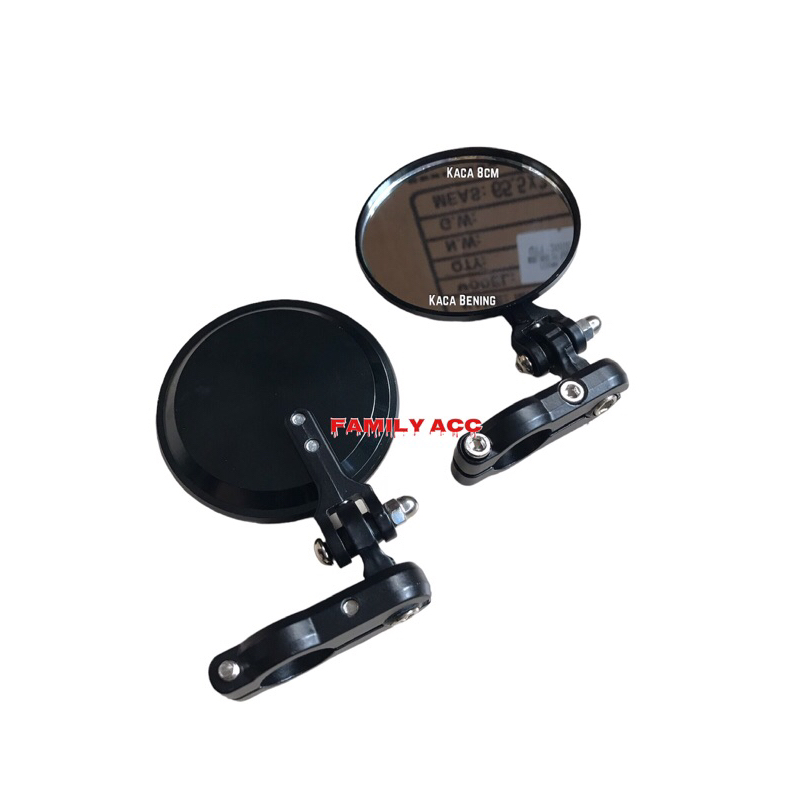 Jual Spion Bulat Jepit Stang Spion Kaca Bening Supermoto VND Racing ...