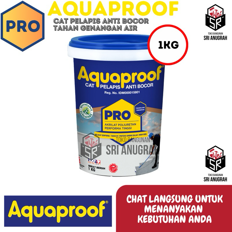 Jual AQUAPROOF PRO Cat Pelapis Anti Bocor Untuk Beton Tembok Tahan ...