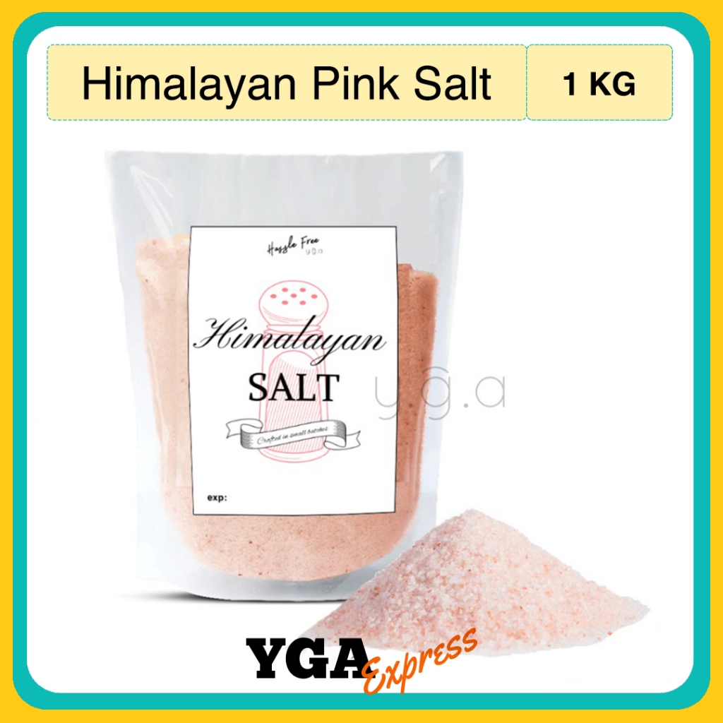 Jual Garam Himalaya Premium 1KG / Pink Salt Pink Himalayan Salt 1KG ...