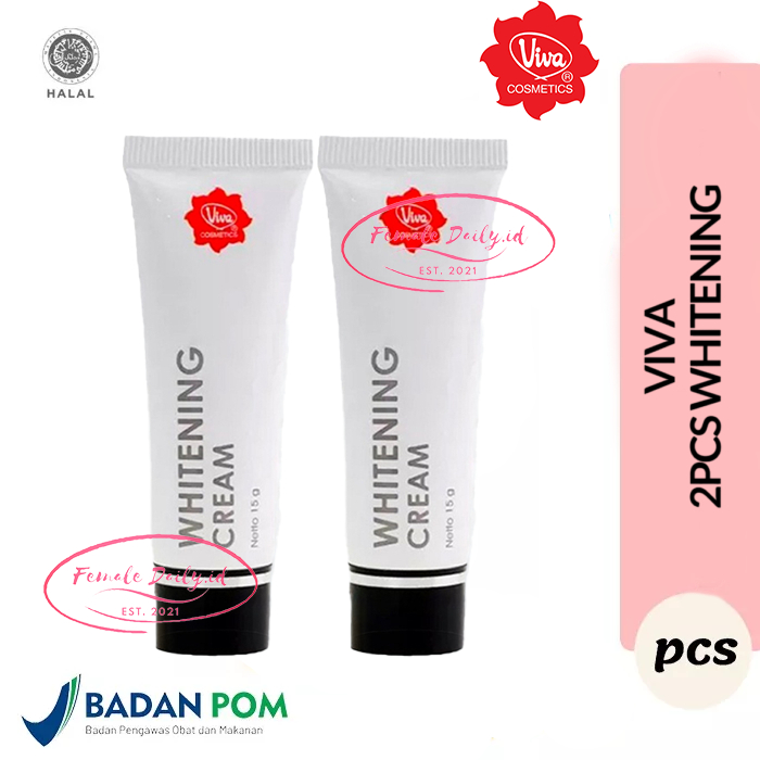 Jual Viva 2Pcs Whitening Cream - 15gr - (2 pcs) | Shopee Indonesia