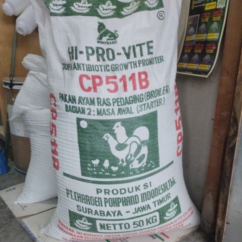 Jual hi pro vite cp 511B bravo pakan ayam ras pedaging broiler kemasan ...