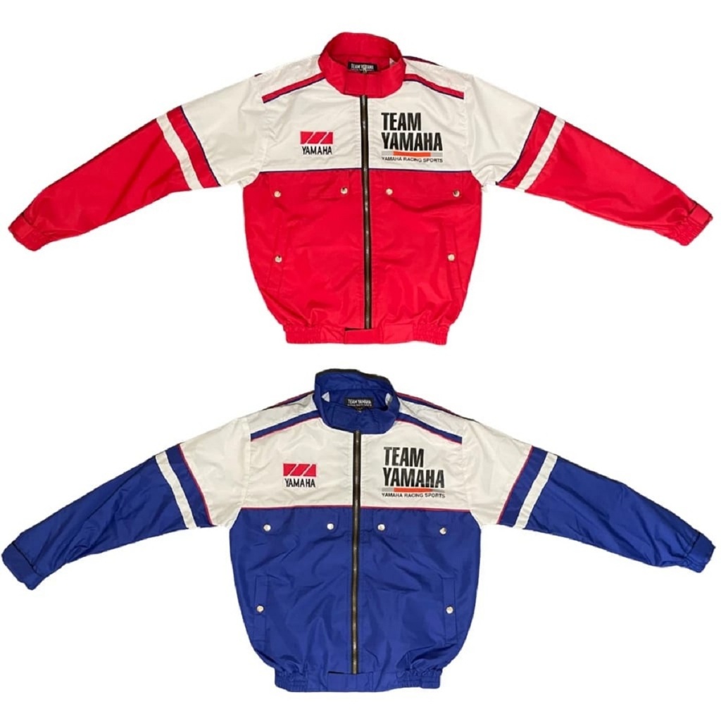 Jual Jaket Yamaha Team Racing Sport Vintage Merah Putih Bahan Colombia ...