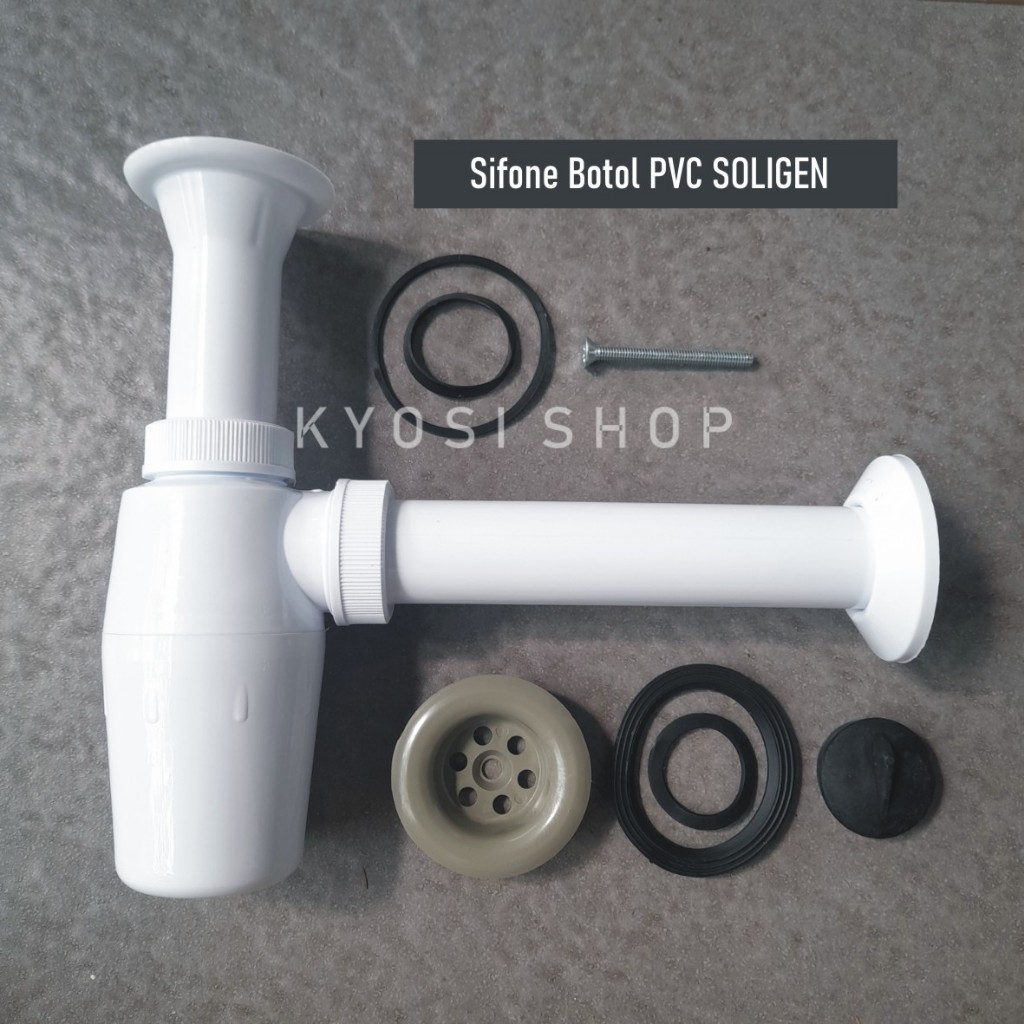 Jual Sifon Botol Wastafel Plastik PVC SOLIGEN / Sivon Botol PVC ...