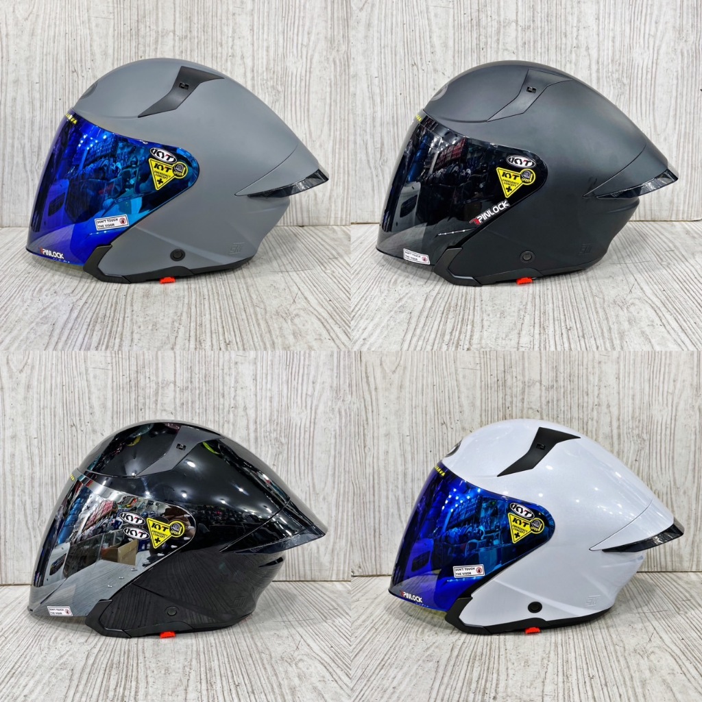 Jual HELM HALF FACE KYT TTR-JET SOLID PAKET GANTENG KACA IRIDIUM ...