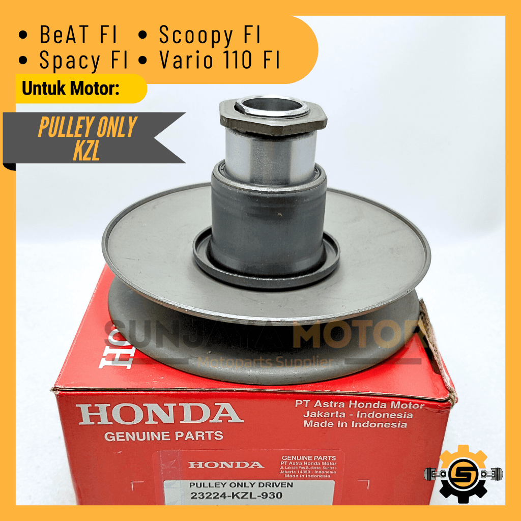 Jual Pully Set Only Original Honda KZL Pulley Belakang Beat FI Scoopy ...