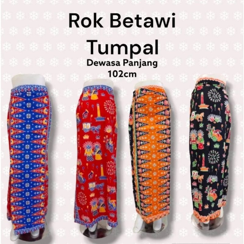 Jual Rok Betawi Encim Ondel Tumpal Ukuran Wanita Dewasa | Shopee Indonesia