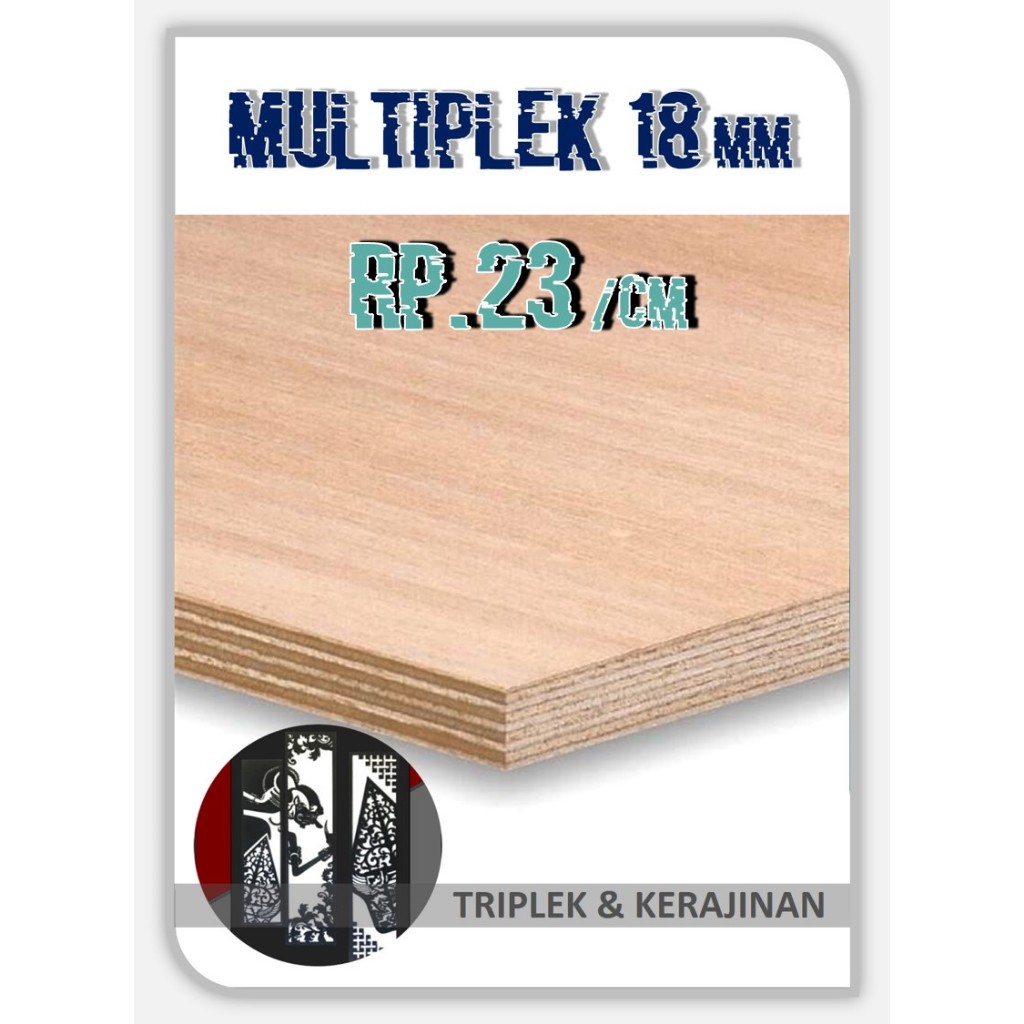 Jual Triplek 18mm Custom Harga Rp23 perak/cm2 (BACA Cara Ordernya ...