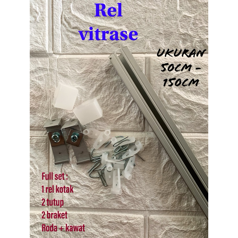 Jual TERMURAH RELL KOTAK REL VITRASE ALUMUNIUM BATANG BALOK HORDENG ...