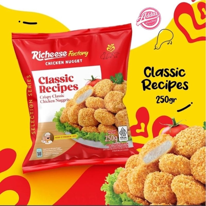 Jual Richeese Chicken Nugget Classic 250 gram | Shopee Indonesia