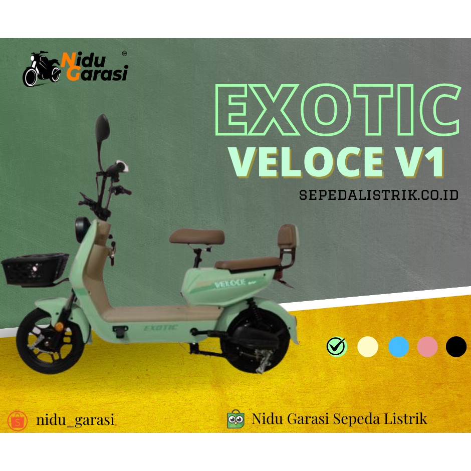 Jual SEPEDA LISTRIK EXOTIC VELOCE V1 | Shopee Indonesia