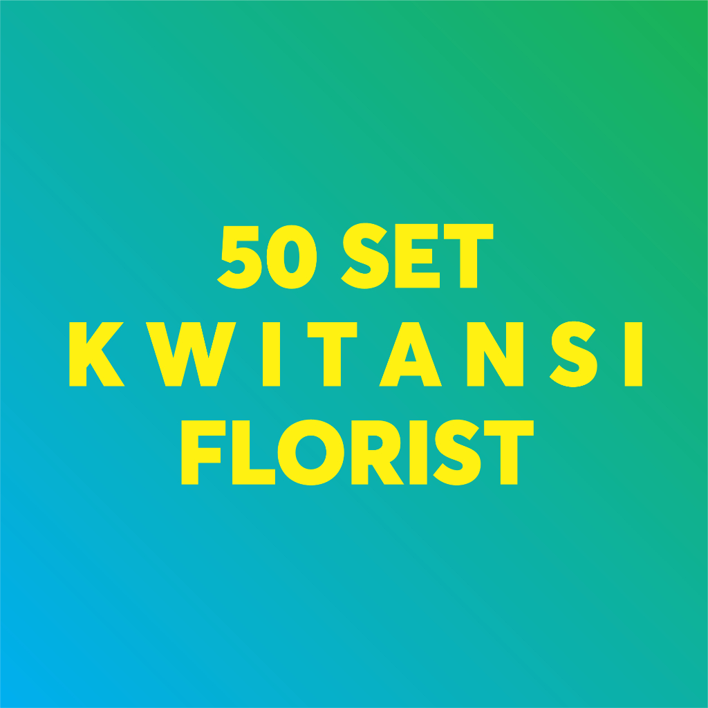 Jual (50 SET) FLORIST CETAK NOTA / KWITANSI / SURAT JALAN USAHA FLORIST ...