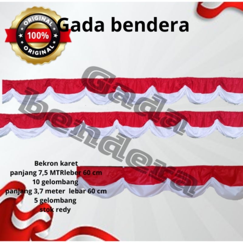 Jual umbul umbul merah putih/bekron karet/bekron merah putih | Shopee ...