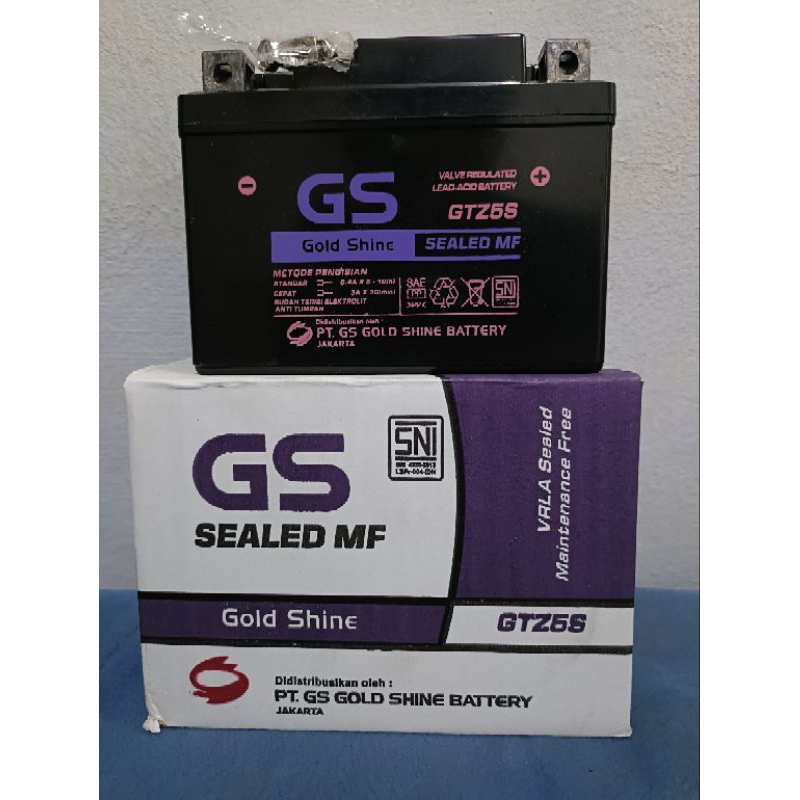 Jual AKI GS GTZ5S 3.5Ah/10Hr Full kering | Shopee Indonesia