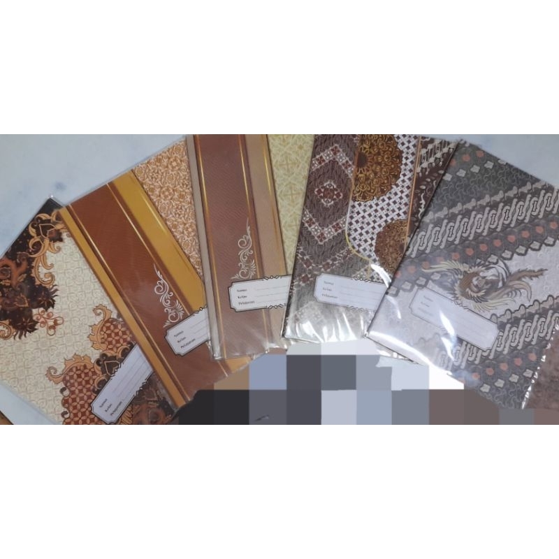 Jual Sampul Buku Batik Boxy/Panjang 1 pack | Shopee Indonesia