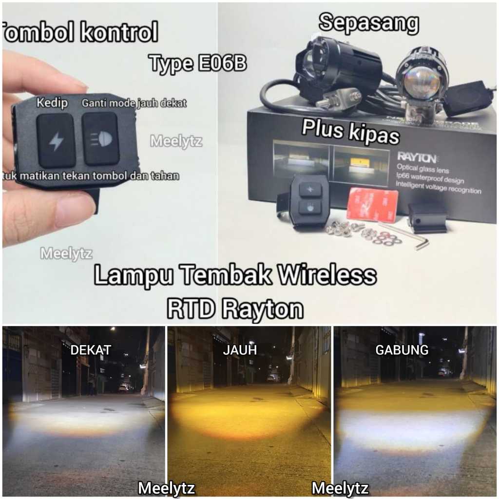 Jual RTD Rayton - Lampu Tembak LED Wireless Premium LED Chips RTD ...