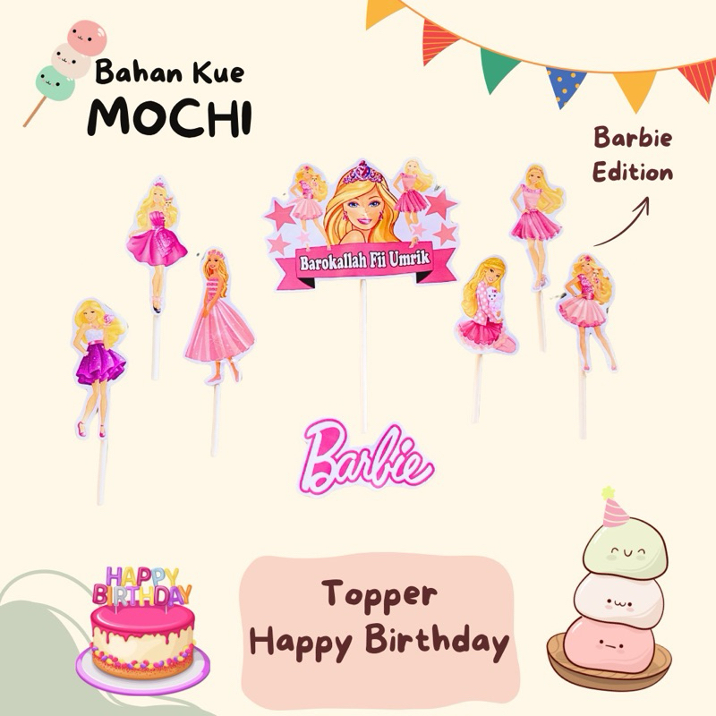 Jual Topper Karakter Ulang Tahun / Hiasan Kue Ulang Tahun / Topper ...