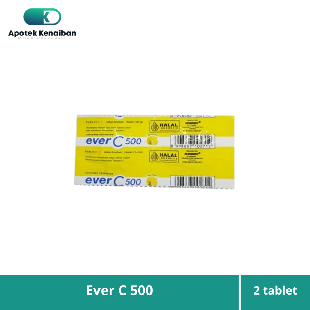 Jual EVER C 500 1 STRIP 2 TABLET / VITAMIN C 500 | Shopee Indonesia