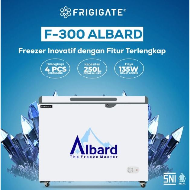 Jual Chest Friezer Box Frigigate F-300 ALBARD Lembari Pembeku Kapasitas ...