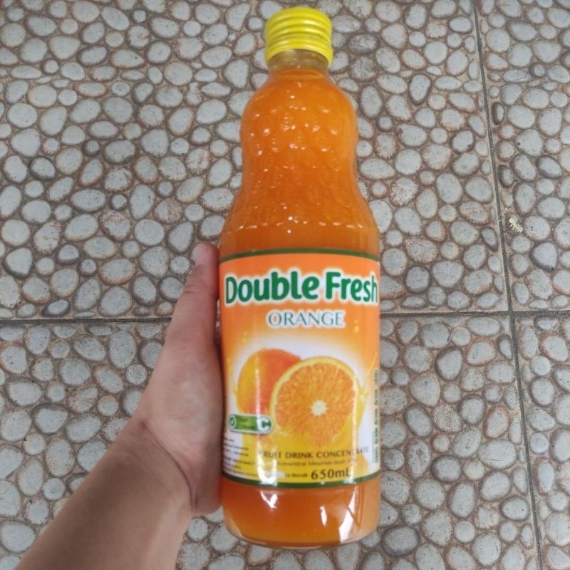 Jual DOUBLE FRESH ORANGE FRUIT DRINK CONCENTRATE 650ML | Shopee Indonesia