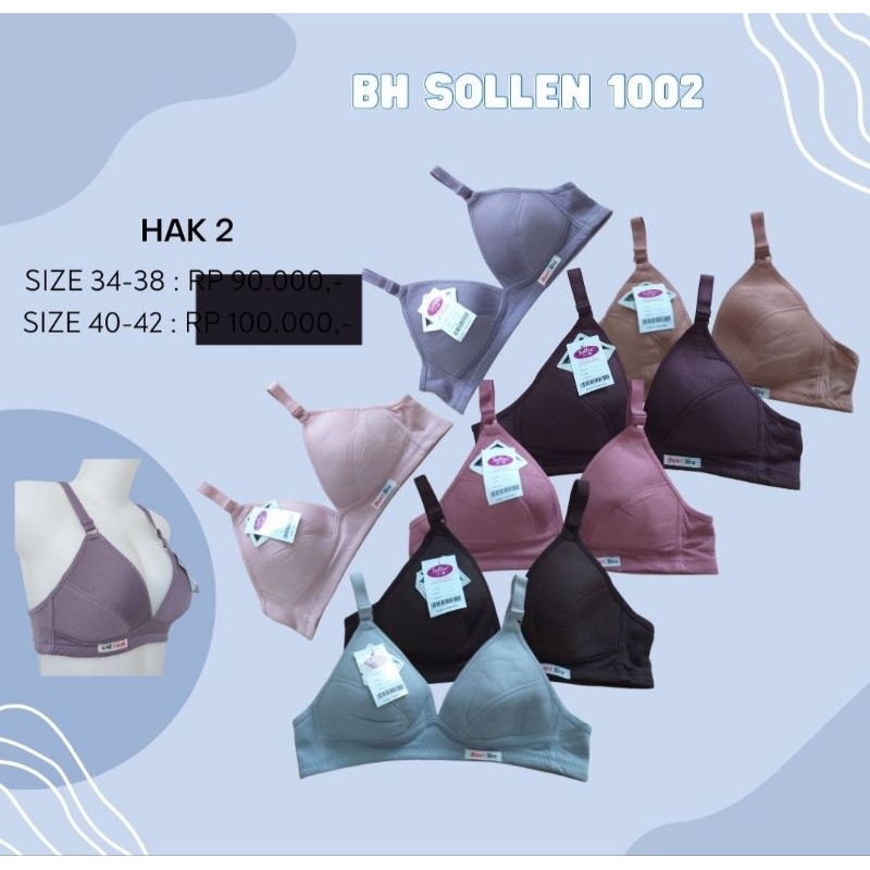 Jual SPORT BRA SOLLEN BH SOLLEN BH BUSA TIPIS BRA TANPA KAWAT BRA BUSA ...