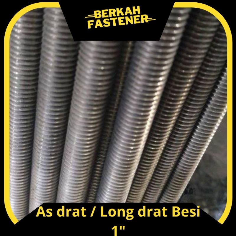 Jual As Drat / Long Drat ukuran 1" inch (25,4 mm) x 1 meter | Shopee ...