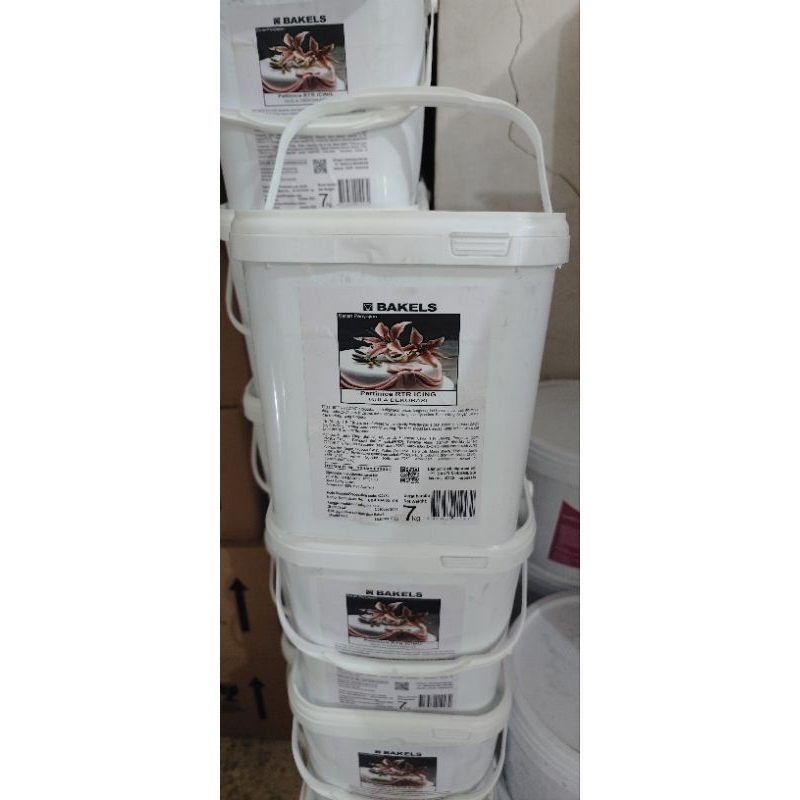 Jual BAKELS Icing Fondant White Pattenice RTR Pail 7kg | Shopee Indonesia