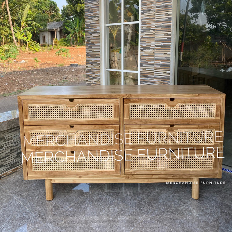 Jual Drawers Kayu Jati Minimalis Modern - Meja Konsul Retro ...