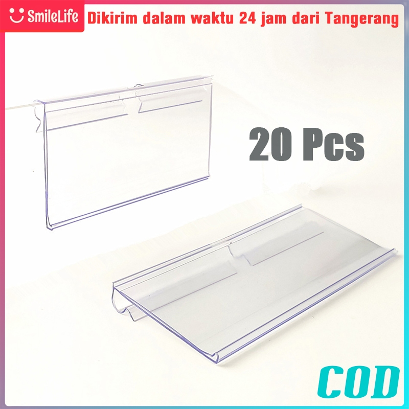 Jual 20Pcs PVC Minimarket Price Tag/Label Holder/Label Harga/Harga ...