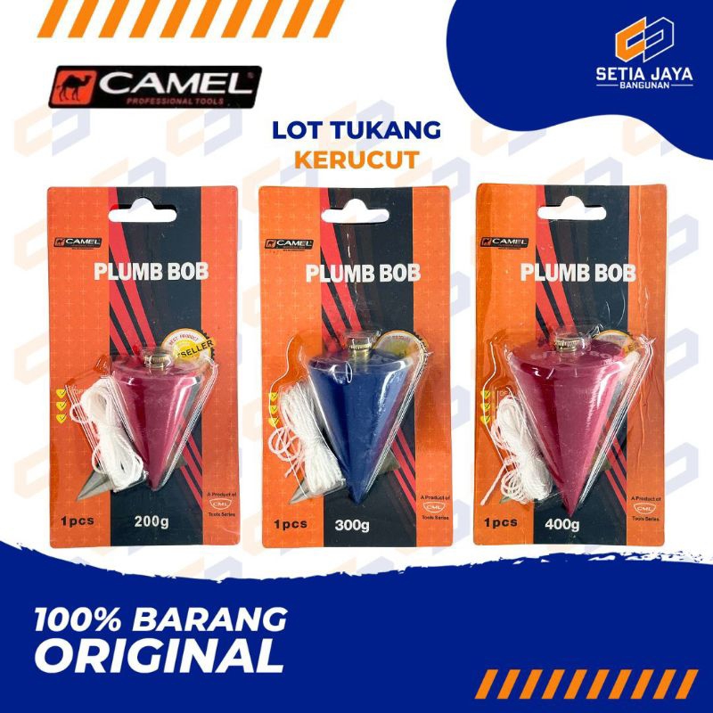 Jual Lot / Bandul / Timbangan Tukang Camel Kerucut 200 / 300 / 400 gram ...