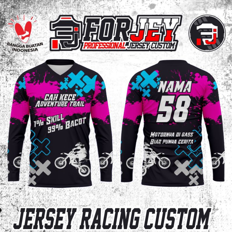 Jual RACING JERSEY/JERSEY TRAIL/KTM/TRABAS (BISA GANTI NAMA, LOGO ...