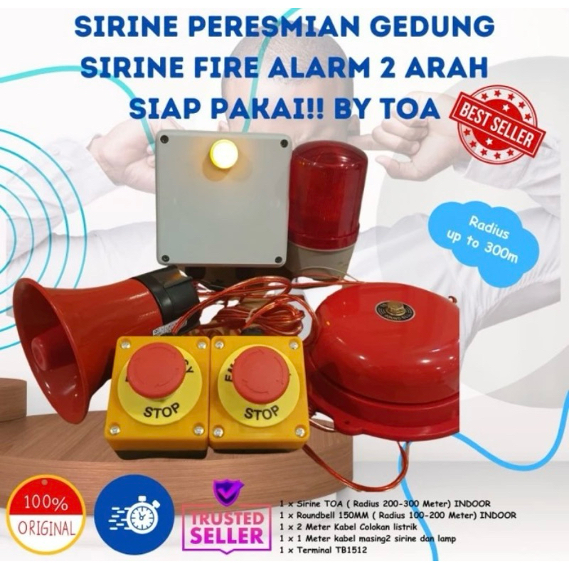 Jual Sirene emergency Alarm Bell dan Toa fire alarm gedung pabrik ...